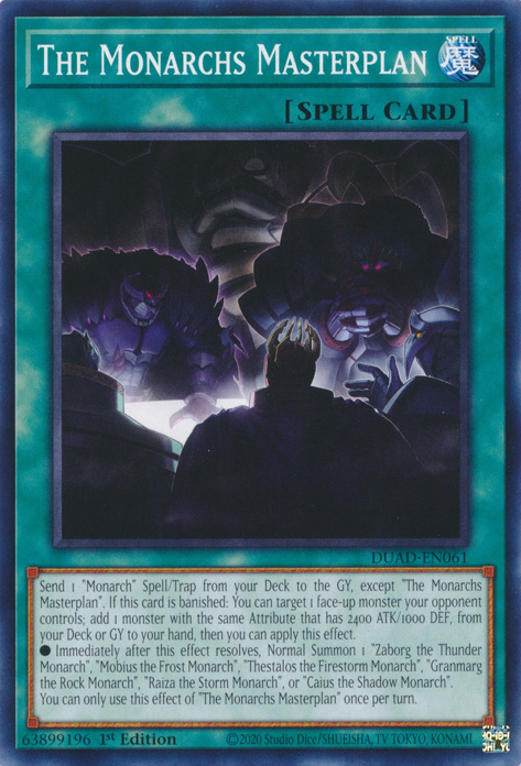 The Monarchs Masterplan - Yugipedia