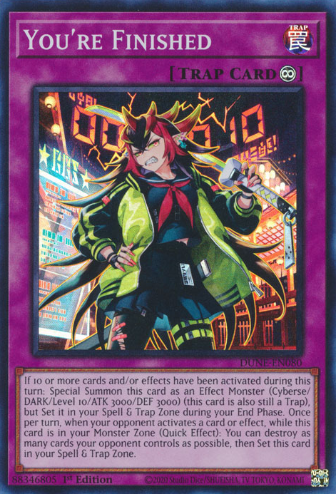 You're Finished - Yugipedia - Yu-Gi-Oh! wiki