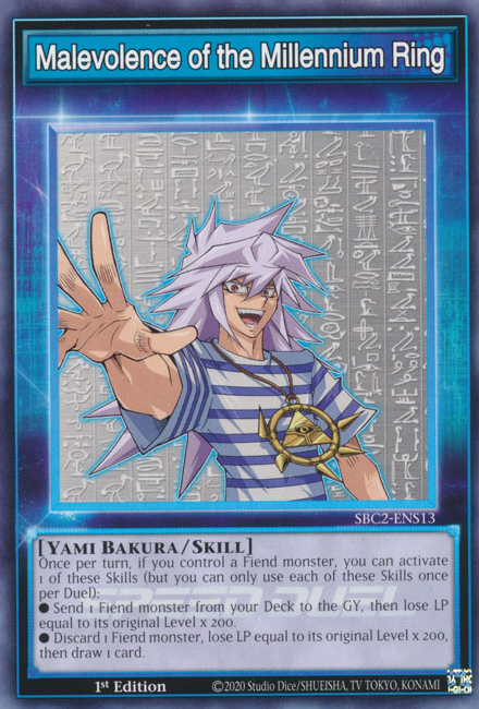 Malevolence of the Millennium Ring - Yugipedia