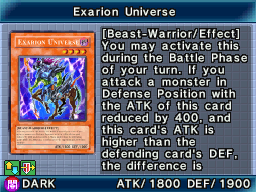 Exarion Universe (World Championship 2007) - Yugipedia