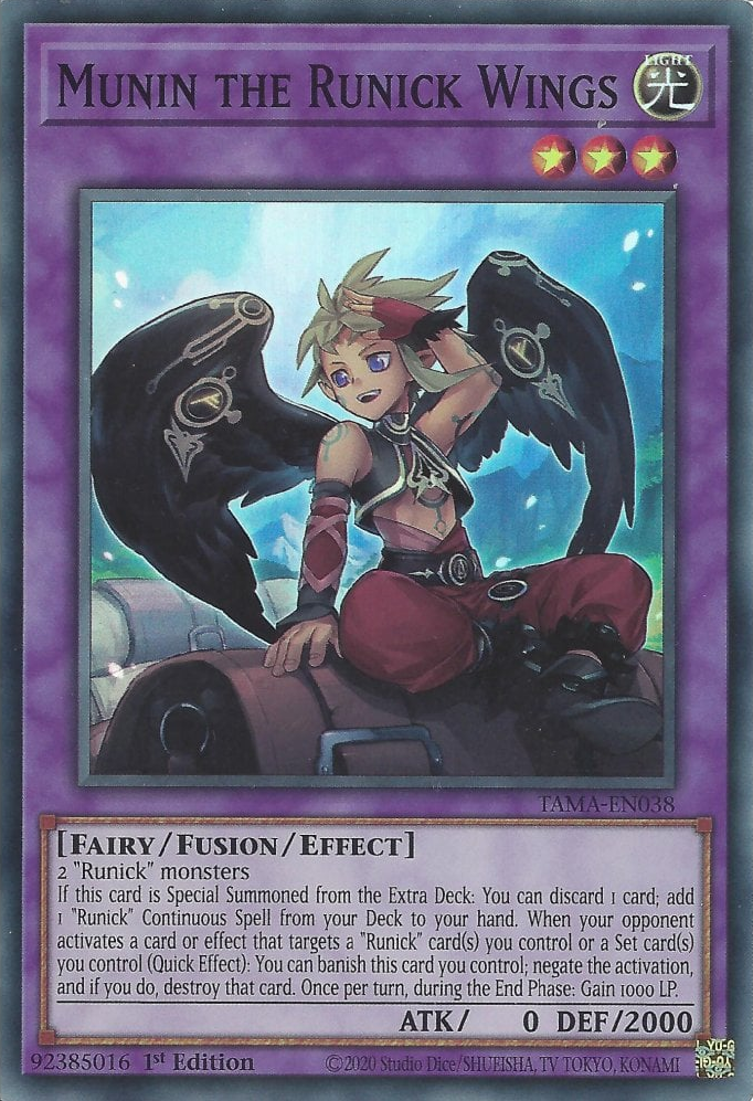 Munin the Runick Wings - Yugipedia - Yu-Gi-Oh! wiki