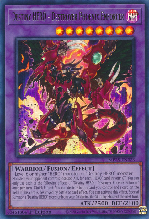 Destiny HERO - Destroyer Phoenix Enforcer - Yugipedia