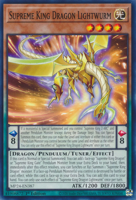 Supreme King Dragon Lightwurm - Yugipedia