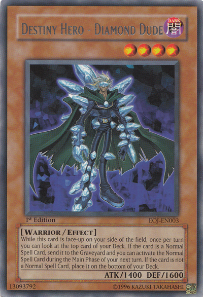 Card Errata:Destiny HERO - Diamond Dude - Yugipedia