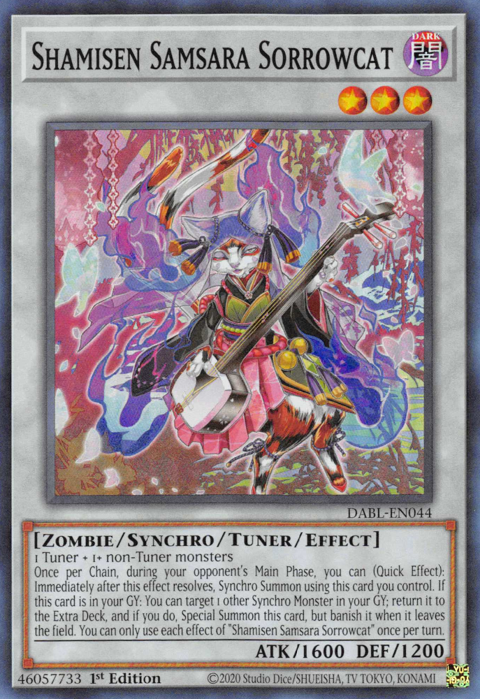 Shamisen Samsara Sorrowcat - Yugipedia - Yu-Gi-Oh! wiki