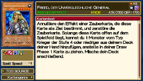 Freed the Matchless General (Tag Force 1) - Yugipedia - Yu-Gi-Oh! wiki