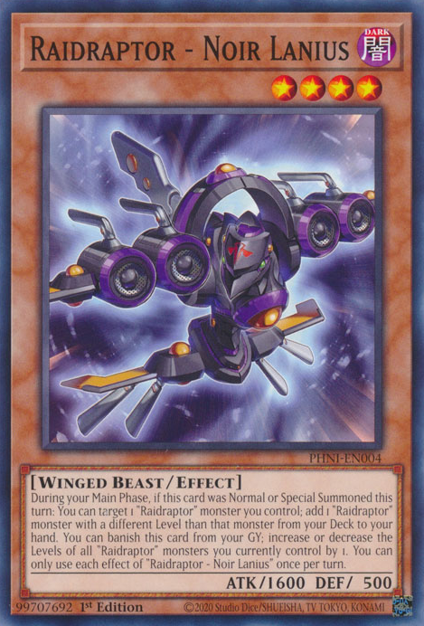 Raidraptor - Noir Lanius - Yugipedia - Yu-Gi-Oh! wiki