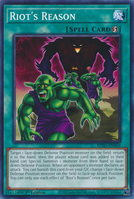 Riot's Reason - Yugipedia