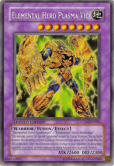 Card Errata:Elemental HERO Plasma Vice - Yugipedia