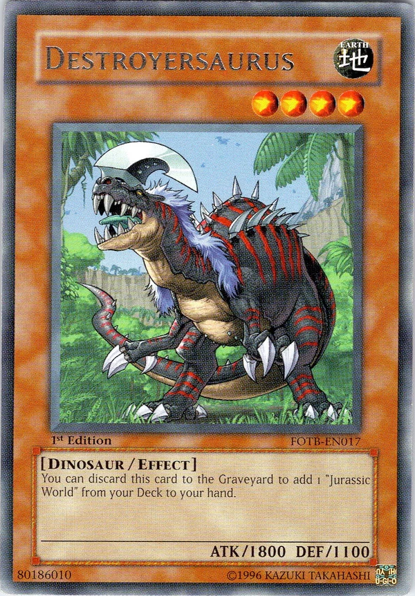 Card Errata:Destroyersaurus - Yugipedia