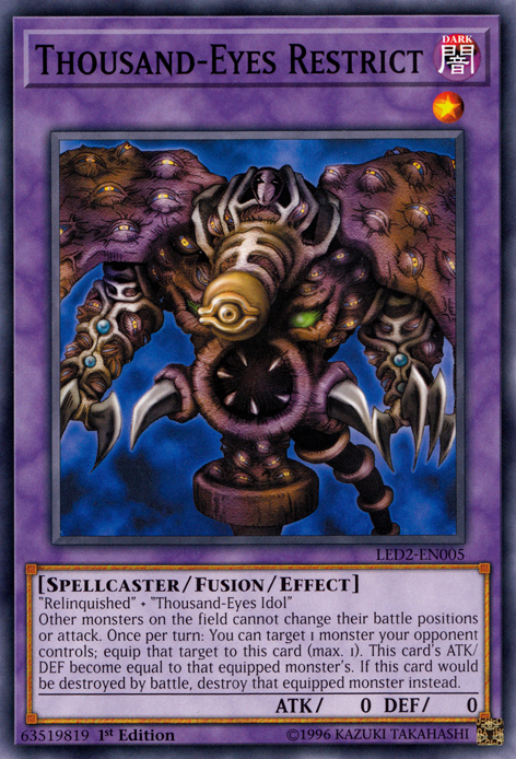 Thousand-Eyes Restrict - Yugipedia - Yu-Gi-Oh! wiki