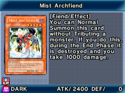 Mist Archfiend (World Championship 2008) - Yugipedia