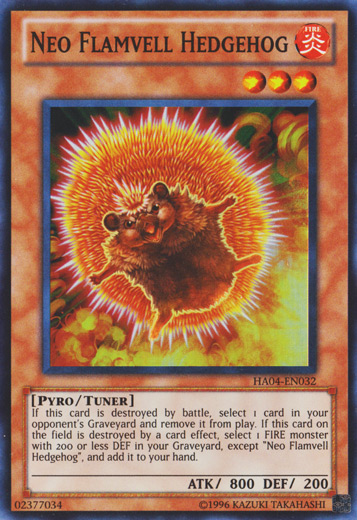 Neo Flamvell Hedgehog - Yugipedia - Yu-Gi-Oh! wiki
