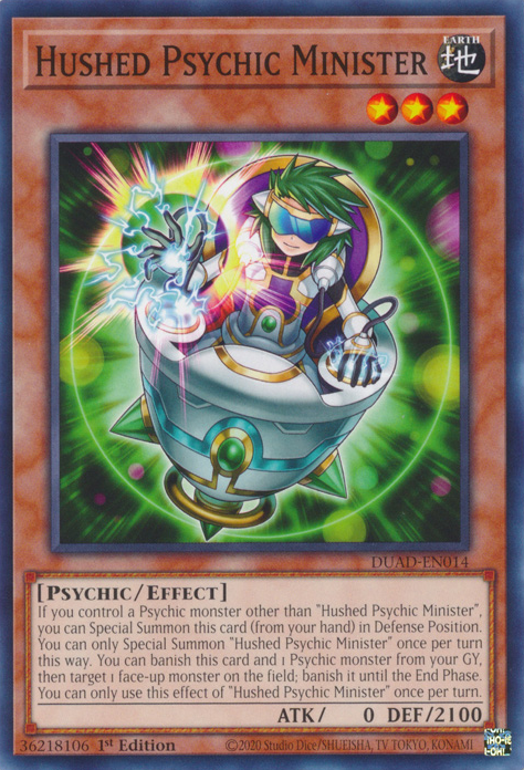 Hushed Psychic Minister - Yugipedia