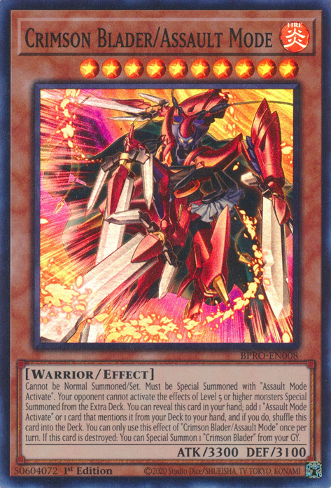 Crimson Blader/Assault Mode - Yugipedia