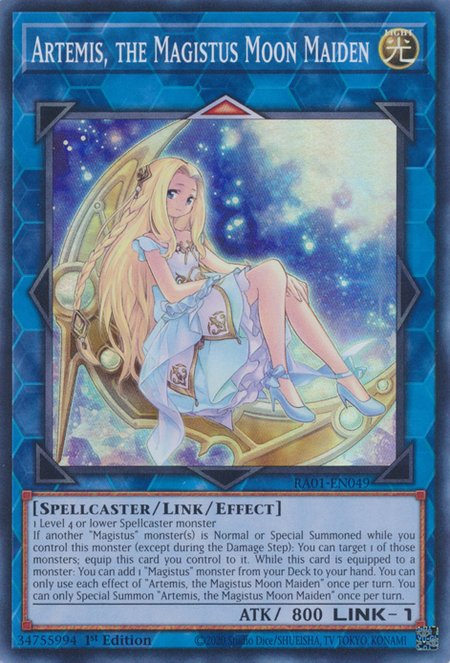 Artemis, the Magistus Moon Maiden - Yugipedia - Yu-Gi-Oh! wiki