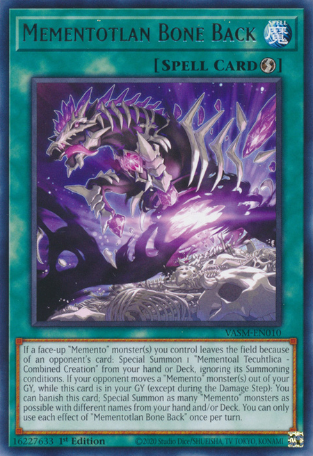 Mementotlan Bone Back - Yugipedia - Yu-Gi-Oh! wiki
