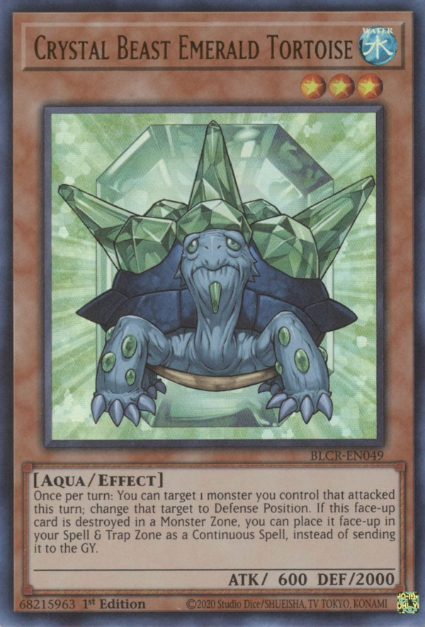 Crystal Beast Emerald Tortoise - Yugipedia