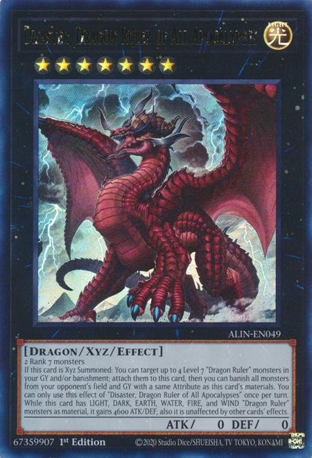 Disaster, Dragon Ruler of All Apocalypses - Yugipedia