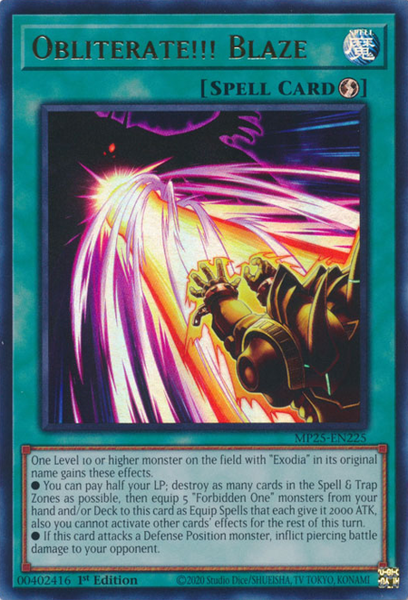 Obliterate!!! Blaze - Yugipedia