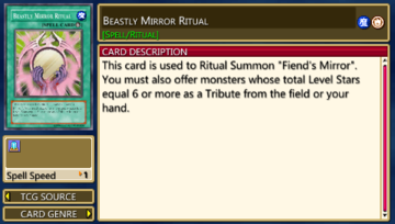 Beastly Mirror Ritual (Tag Force 1) - Yugipedia