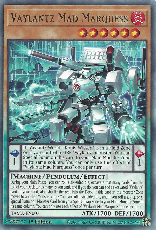 Vaylantz Mad Marquess - Yugipedia