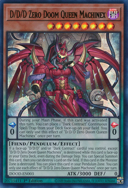 D/D/D Zero Doom Queen Machinex - Yugipedia