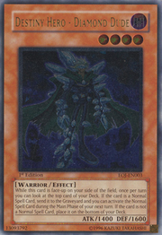 Card Gallery:Destiny HERO - Diamond Dude - Yugipedia - Yu-Gi-Oh! wiki