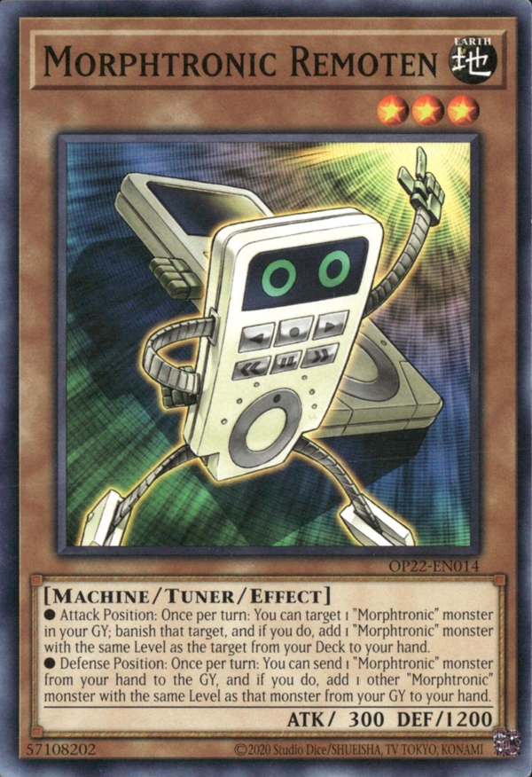 Morphtronic Remoten - Yugipedia - Yu-Gi-Oh! wiki