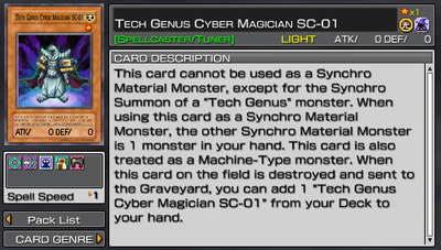 Tech Genus Cyber Magician SC-01 (Tag Force 5) - Yugipedia