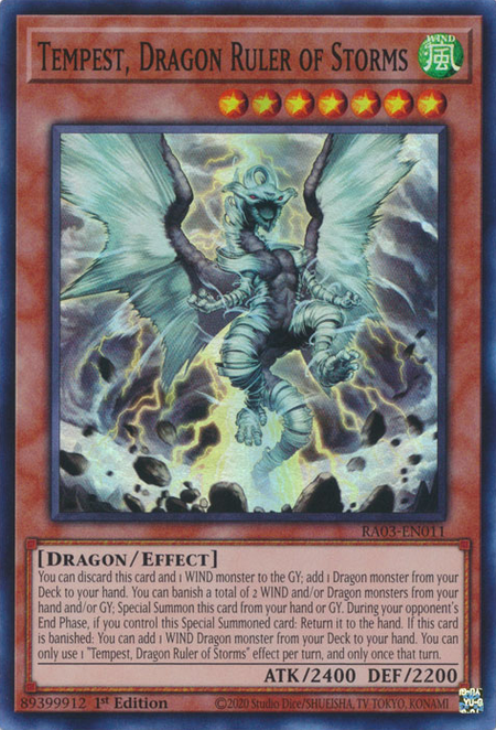 Tempest, Dragon Ruler of Storms - Yugipedia