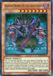 Card Gallery:Archfiend Emperor, the First Lord of Horror - Yugipedia