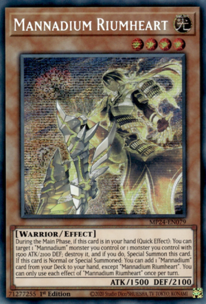 Mannadium Riumheart - Yugipedia