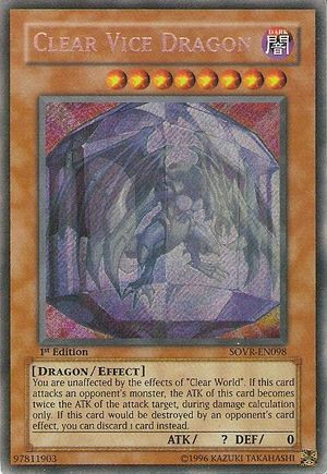 Card Errata:Clear Vice Dragon - Yugipedia
