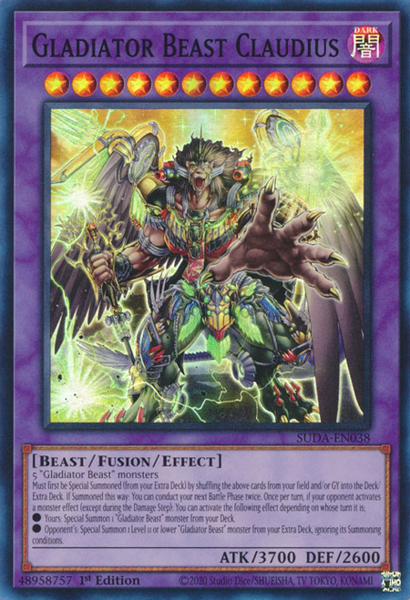 Gladiator Beast Claudius - Yugipedia