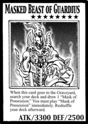 Card Gallery:Masked Beast Des Gardius - Yugipedia - Yu-Gi-Oh! wiki