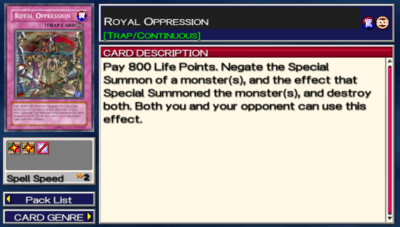 Royal Oppression (Tag Force 2) - Yugipedia - Yu-Gi-Oh! wiki
