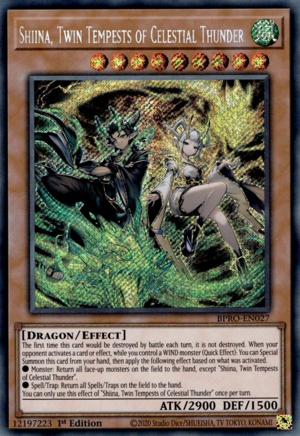 Shiina, Twin Tempests of Celestial Thunder - Yugipedia