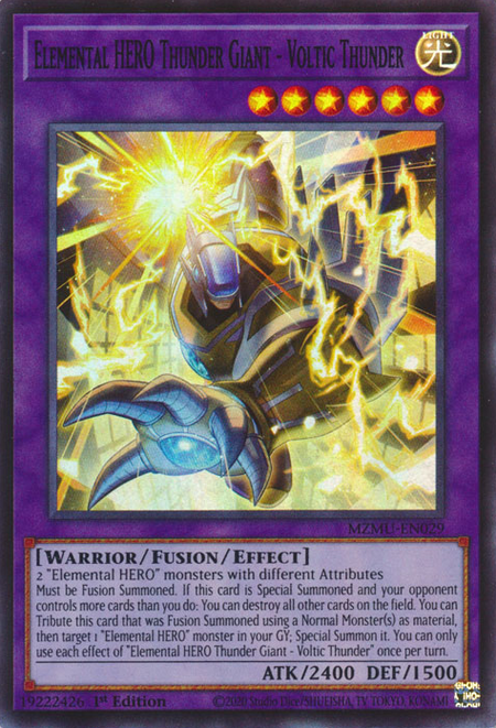 Elemental HERO Thunder Giant - Voltic Thunder - Yugipedia
