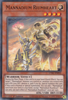 Card Gallery:Mannadium Riumheart - Yugipedia