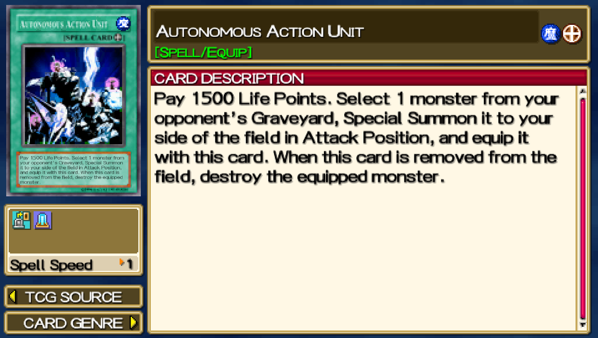 Autonomous Action Unit (Tag Force 1) - Yugipedia