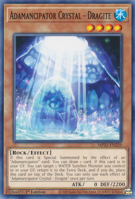 Adamancipator Crystal - Dragite - Yugipedia - Yu-Gi-Oh! wiki