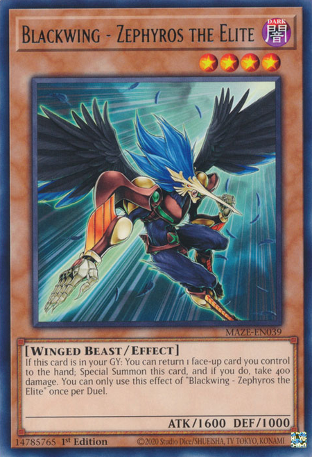 Blackwing - Zephyros the Elite - Yugipedia - Yu-Gi-Oh! wiki
