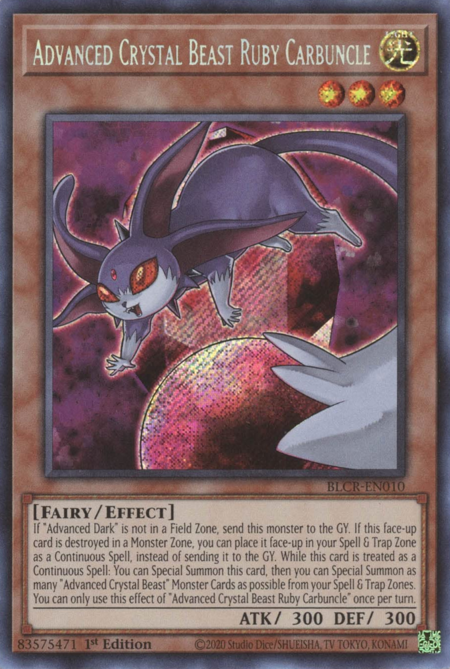 Advanced Crystal Beast Ruby Carbuncle - Yugipedia