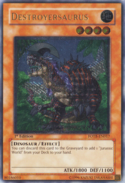 Card Gallery:Destroyersaurus - Yugipedia - Yu-Gi-Oh! wiki