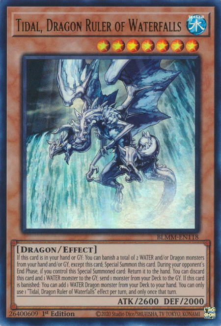 Tidal, Dragon Ruler of Waterfalls - Yugipedia