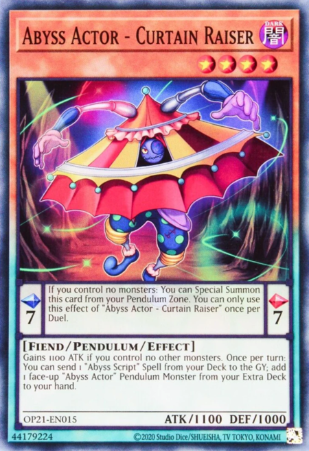 Abyss Actor - Curtain Raiser - Yugipedia